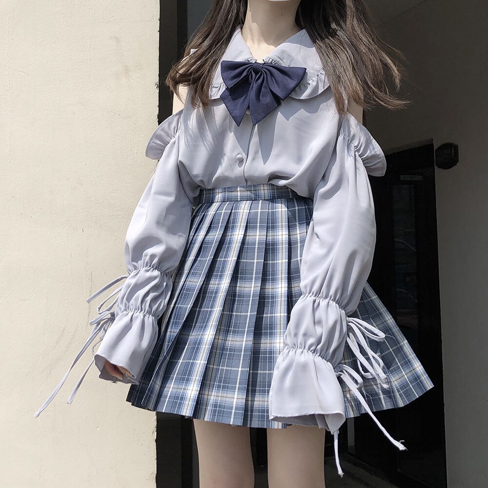 School Girl Autumn Plaid JK Sets Japanese Style To... – Vicedeal