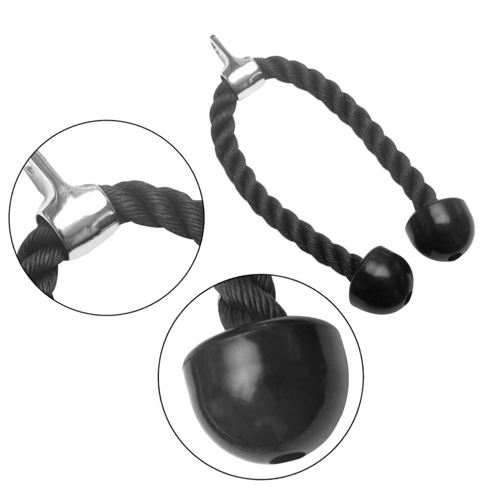 LNHF Tricep Nylon Rope Push Pull Down Black – Vicedeal