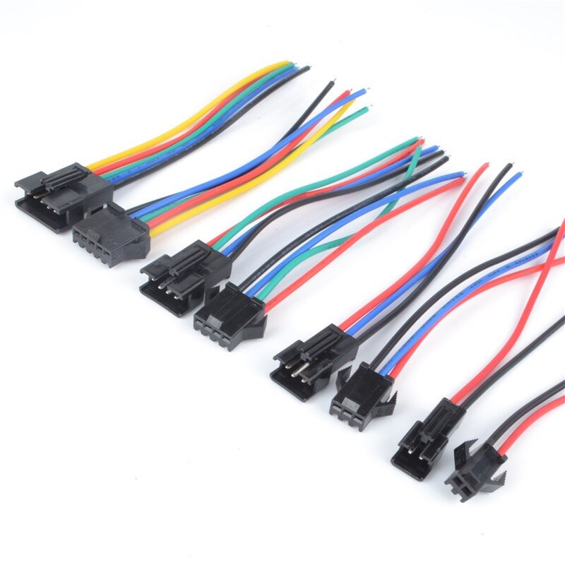 10 pcs /5Pairs 20cm Long JST SM 2Pins 2.54MM Plug ... – Grandado