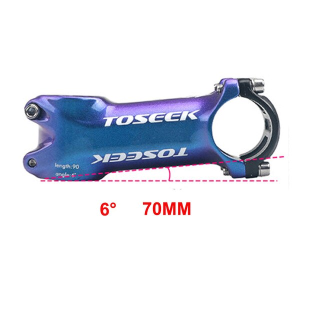 TOSEEK MTB Road Bicycle Blue purple Gradient Stem Grandado