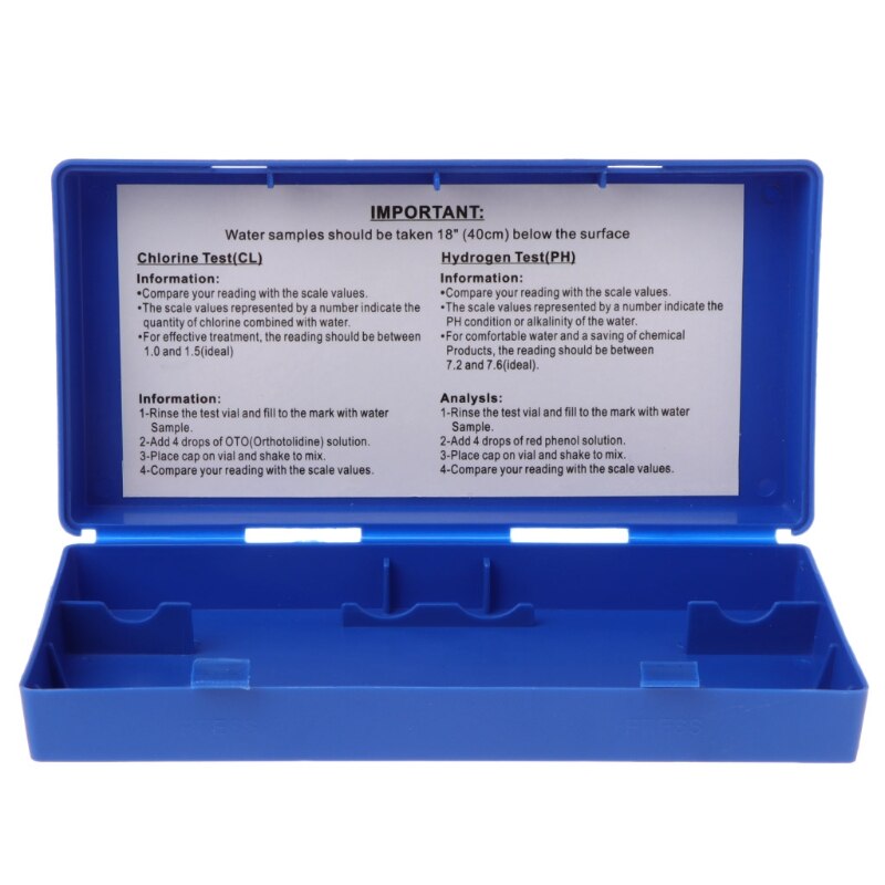 1 set ph klor vatten test kit simbassäng akvarium ... – Vicedeal