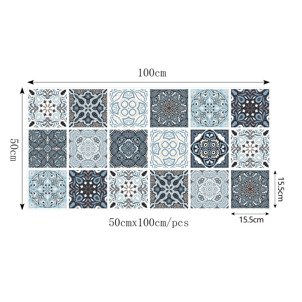 Nordic Style Frosted Tiles Wall Sticker Kitchen Be... – Vicedeal