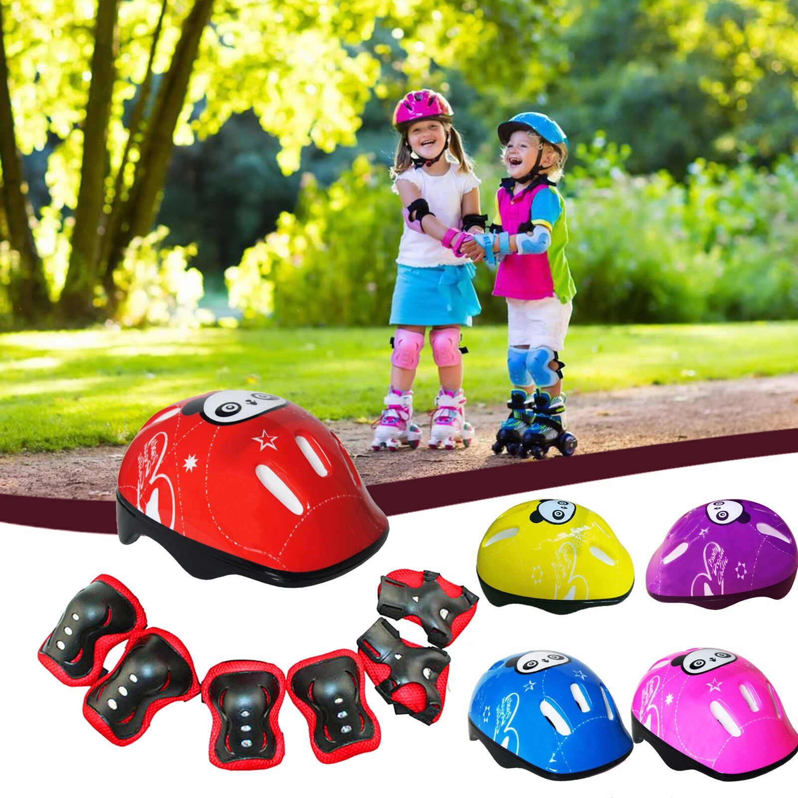 7 Stks/set Kinderen Skateboard Helm Beschermende A... – Grandado