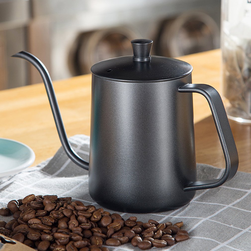 Stainless Steel Hand Coffee Pot With Lid Coffee Te... – Vicedeal