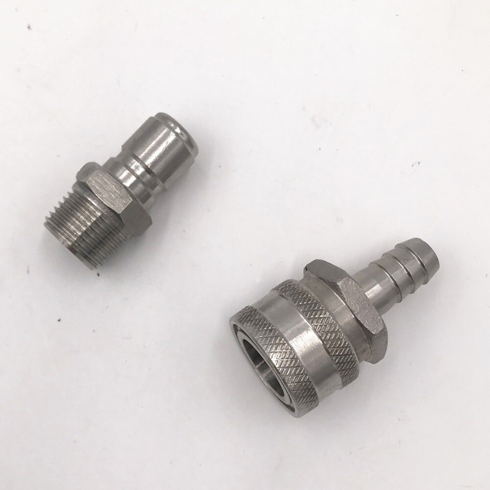 304 SS Female Quick Disconnect Set with 1/2 BSP Ma... – Vicedeal