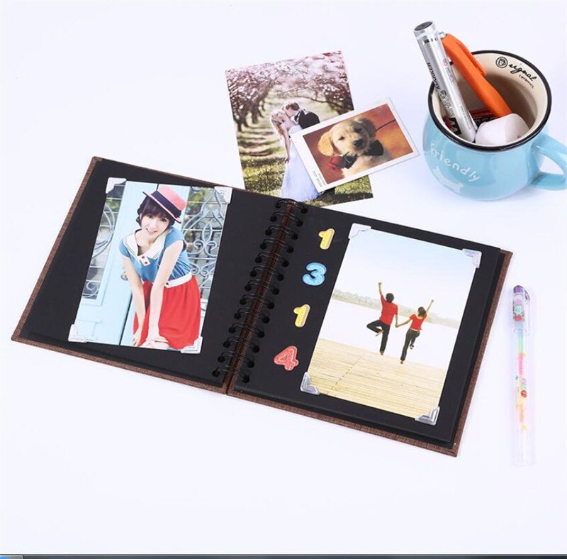5 Kleuren Diy Fotoalbum Familie Geheugen Notebook ... – Grandado