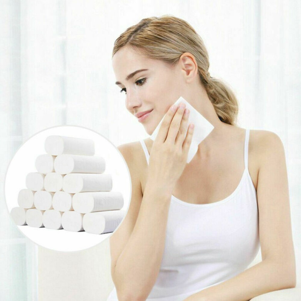 12Rolls 4 Layers Toilet Roll Paper Home Bath Toile... – Grandado