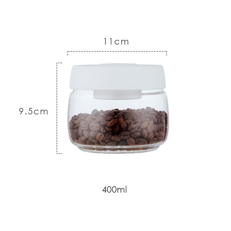 Vacuum Coffee Beans Storage Bottles Sealed Glass B... – Vicedeal