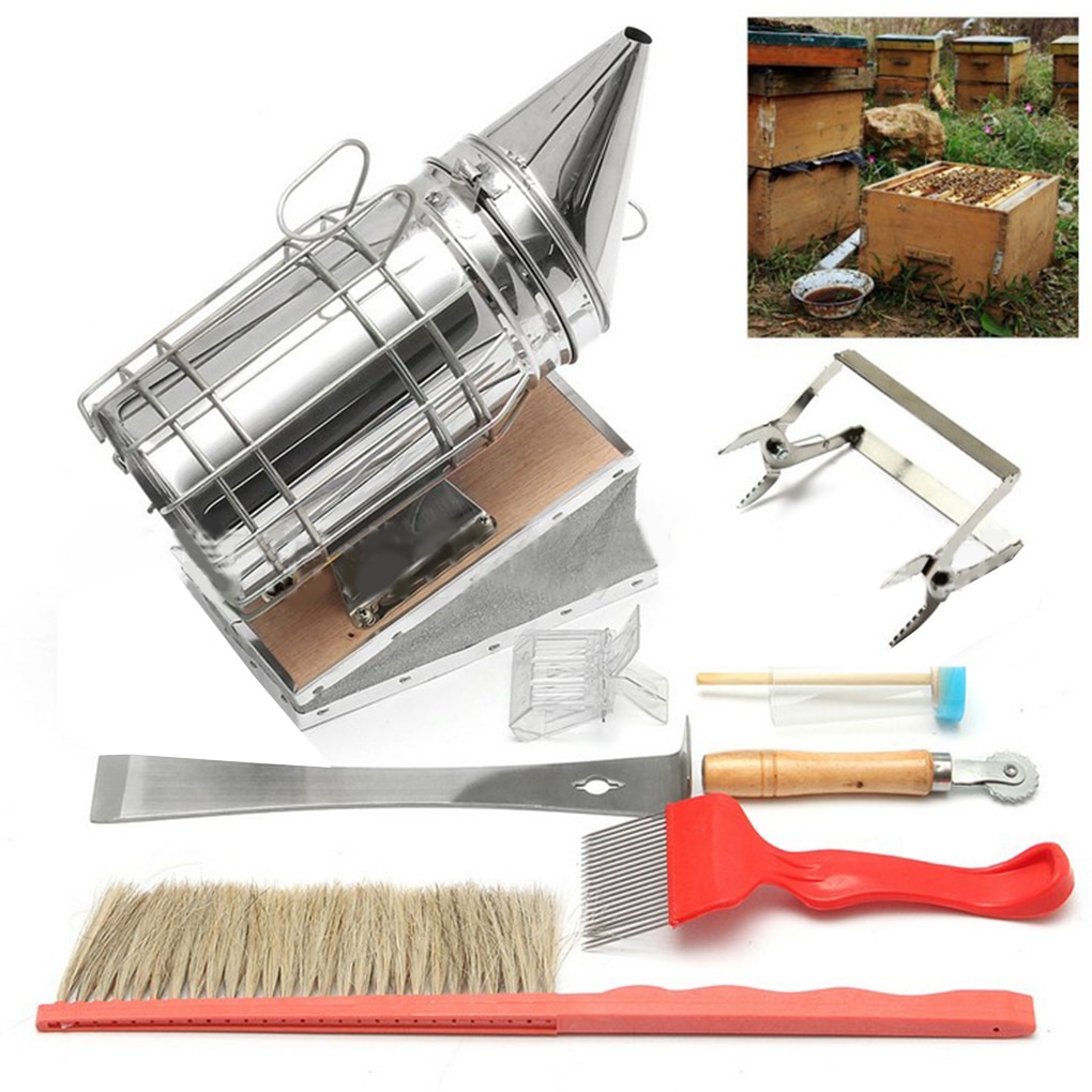 8-in-1 Stainless Steel Beekeeping Bee Hive Smoker ... – Vicedeal