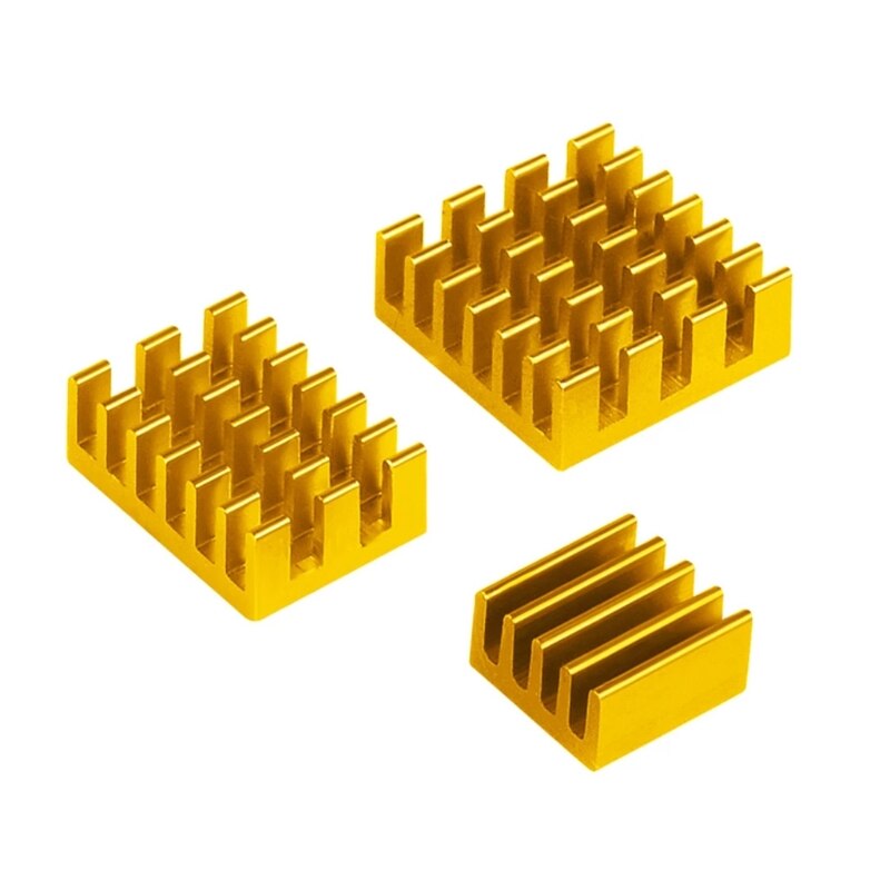3Pcs Raspberry Pi Heatsink Kit Aluminium Heatsink ... – Vicedeal
