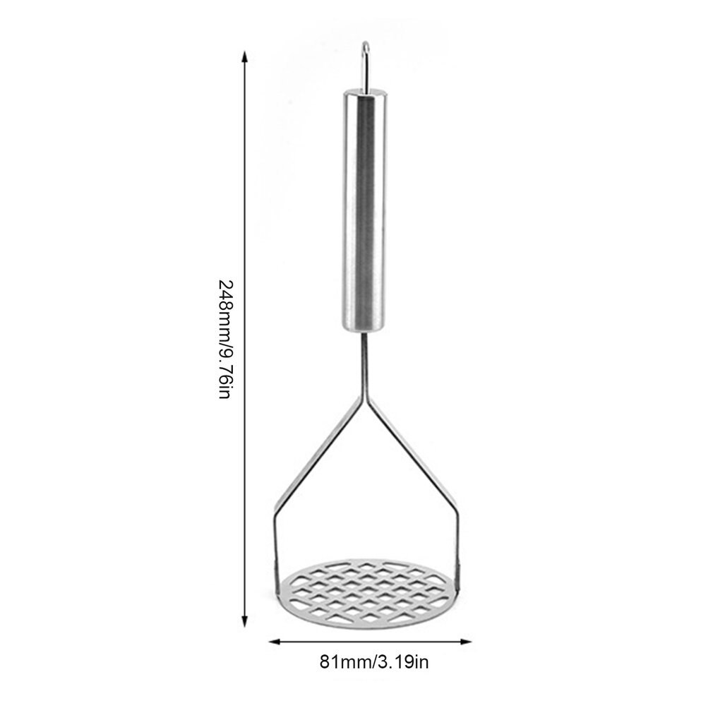 Stainless Steel Pusher / Potato Masher With Broad ... – Vicedeal