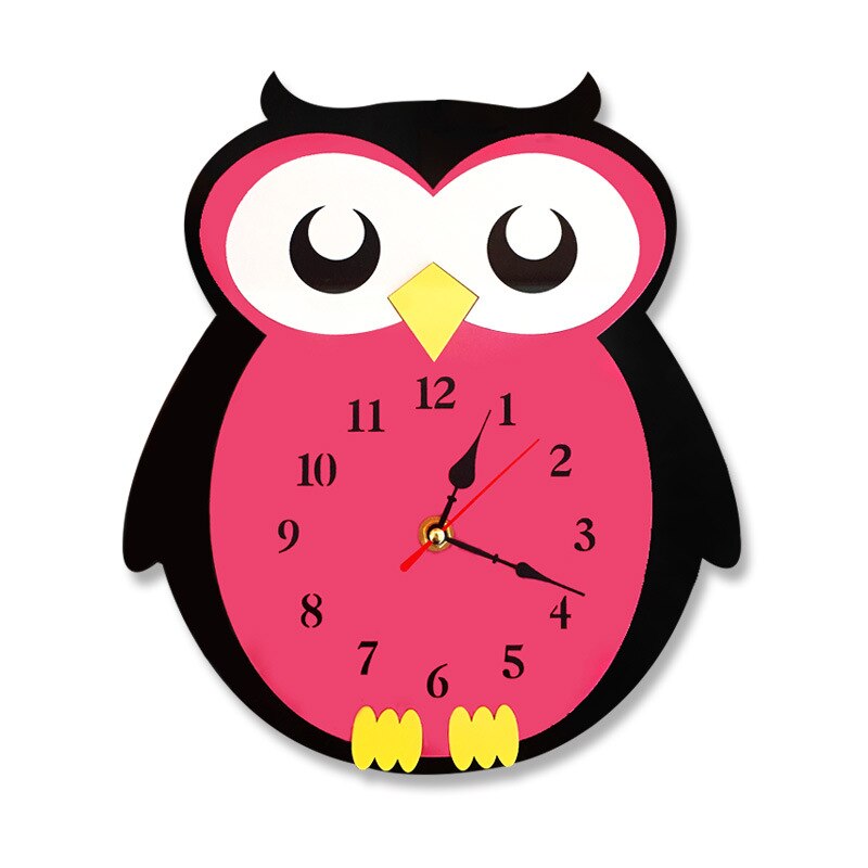 Arrivals Digital Wall Clock Owl Cartoon Children A... – Grandado