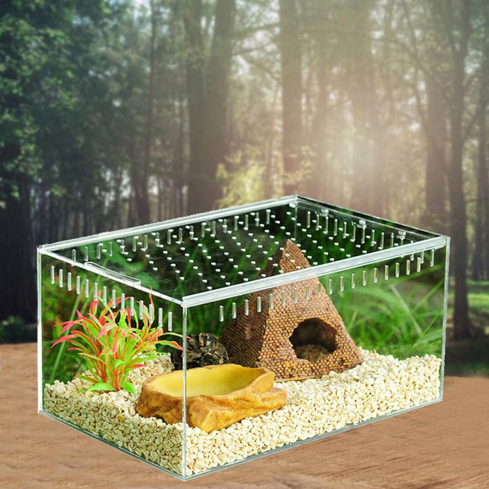 Transparent Reptile Breeding Box Acrylic Sliding C... – Grandado