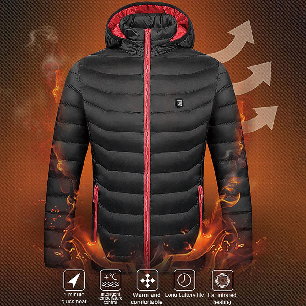 Men Women Heated Jacket Outdoor USB Infrared Heati... – Grandado