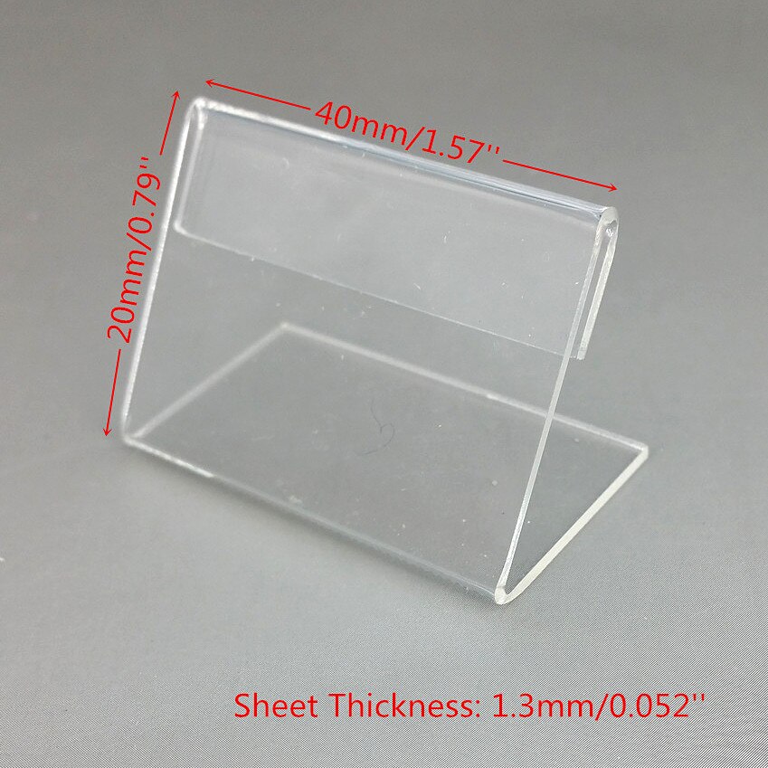 Acryl Prijs Label Display L Houders Stands Clear P... – Grandado