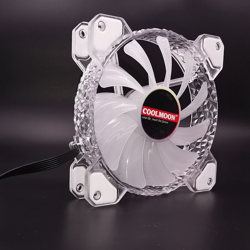 COOLMOON Crystal RGB , 12cm Silent Light-Emitting ... – Grandado