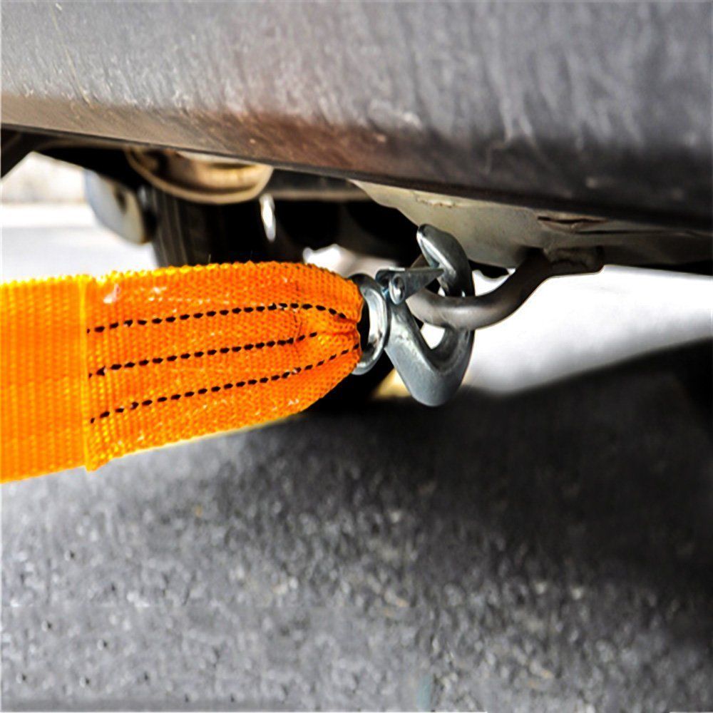 3 Tons Auto Tensioning Belts Tow Strap with Hooks ... – Grandado