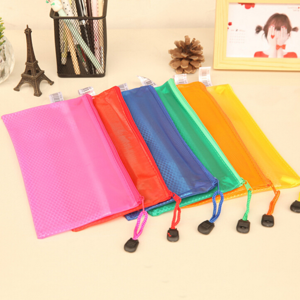A4 Plastic File Folder Zipper Waterproof Bag Paper... – Grandado
