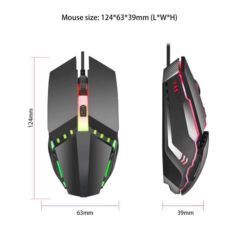 USB Wired Gaming Mouse Computer Office Gaming Comp... – Grandado
