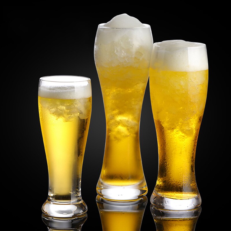 1pcs Thick Crafted Beer Glasses Large Capacity Bee Grandado