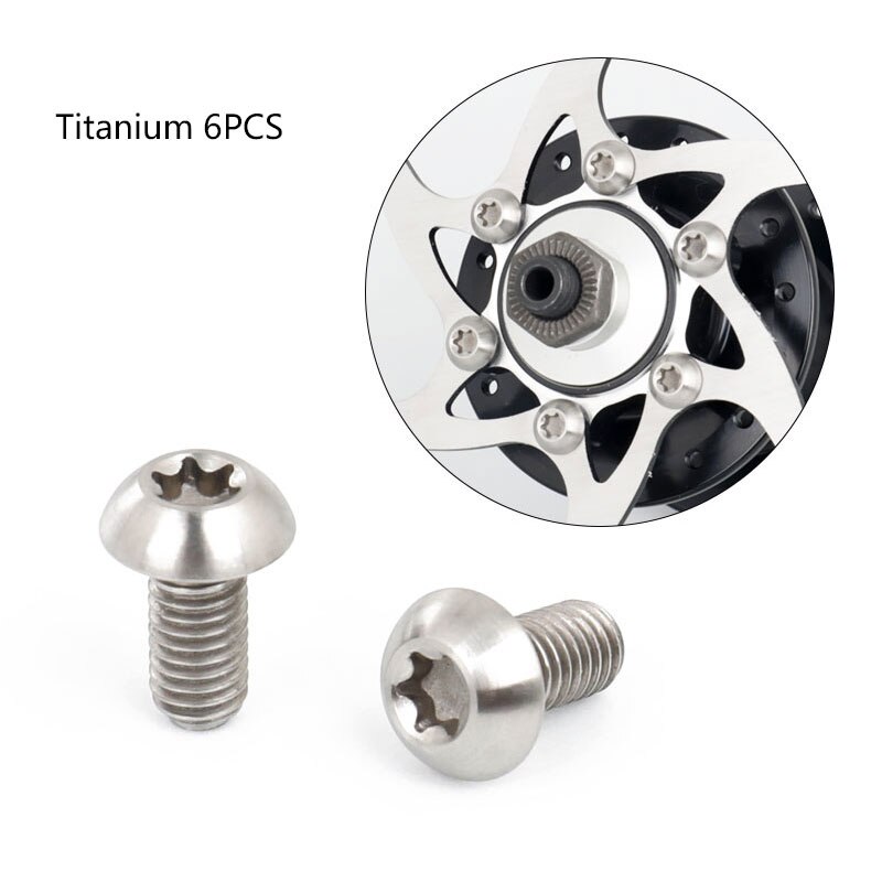 M 10 Bolt 6-Piece M5 X 10mm Titanium Disc Brake Rotor Bolts - Torx T25 ...