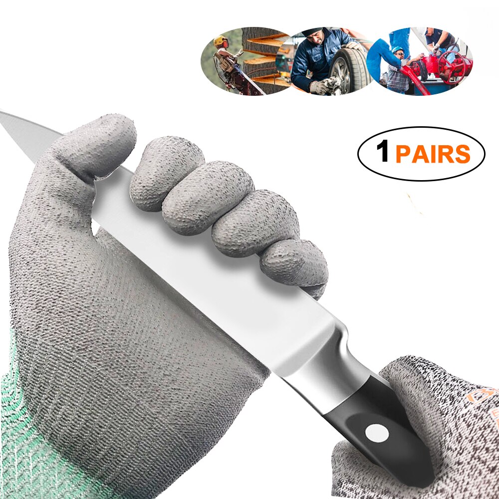 1 pairs Cut Resistant Gloves Cut Resistant Protect... – Vicedeal
