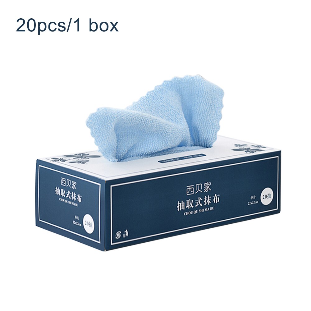 20 st/låda mikrofiber diskduk tvättbar återanvändb... – Vicedeal