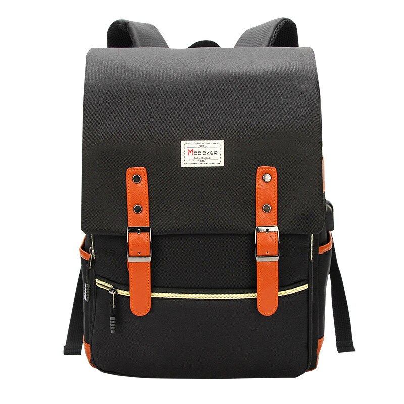 Modoker Vintage Laptop Backpack With USB Charging ... – Grandado