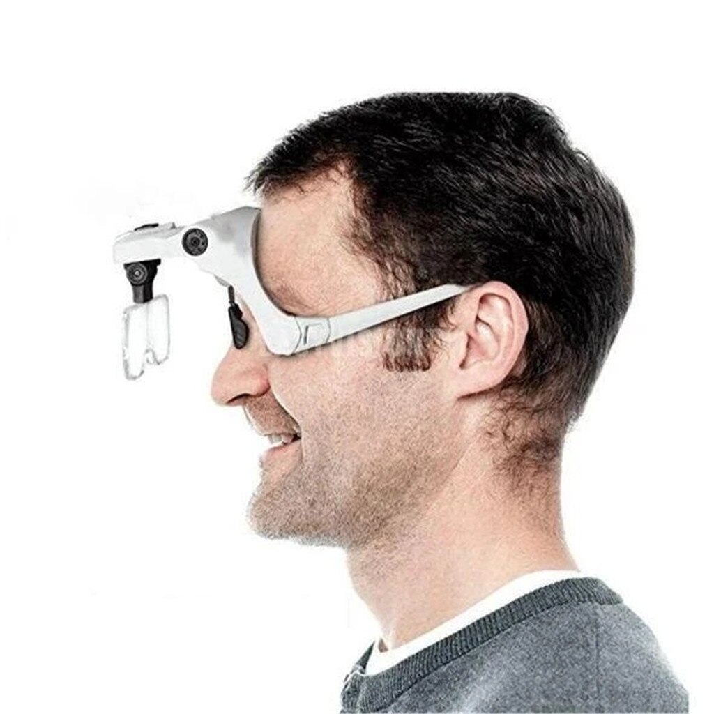 Magnifying Glasses LED Light Lamp Head Loupe Jewel... – Vicedeal