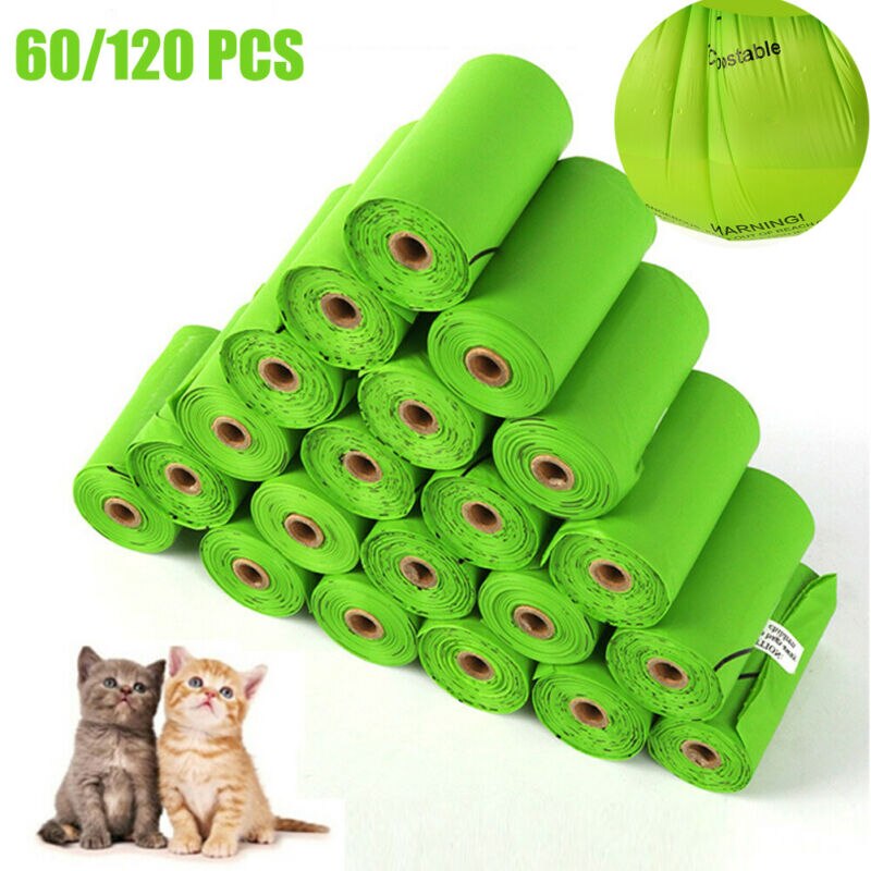 4 8 Rolls/Pack Dog Poop Bag Trash Garbage Bags Cat... – Grandado
