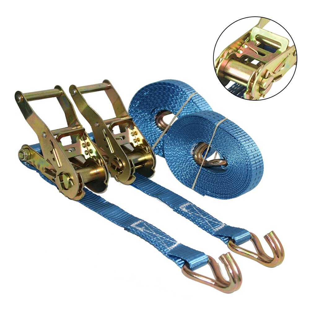 2 stk lastbil surring polyester skralde bælte vævn... – Vicedeal