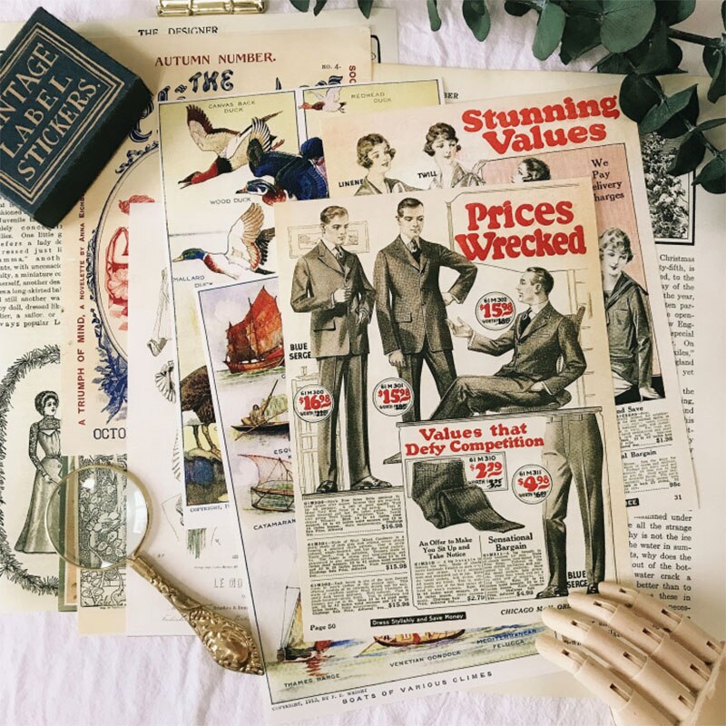 Vintage Advertising Posters Handmade Materials DIY... – Grandado