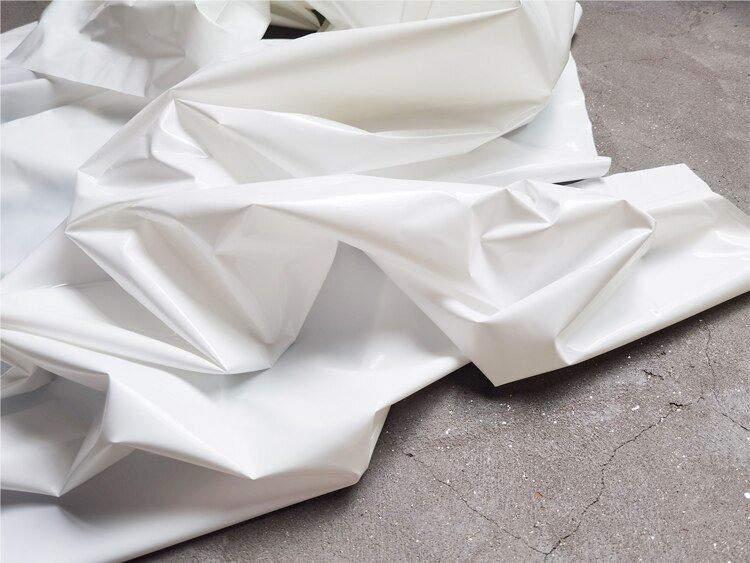 Opaque TPU Fabric Black White PVC Waterproof DIY R... – Grandado