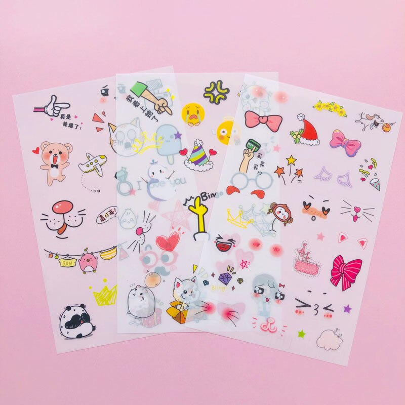 6 Sheets Baby Animals Bullet Decorative Adhesive S... – Grandado