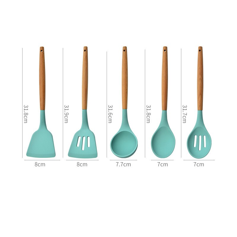 11 Pcs Cooking Utensils Set with Holder for Kitche... – Grandado