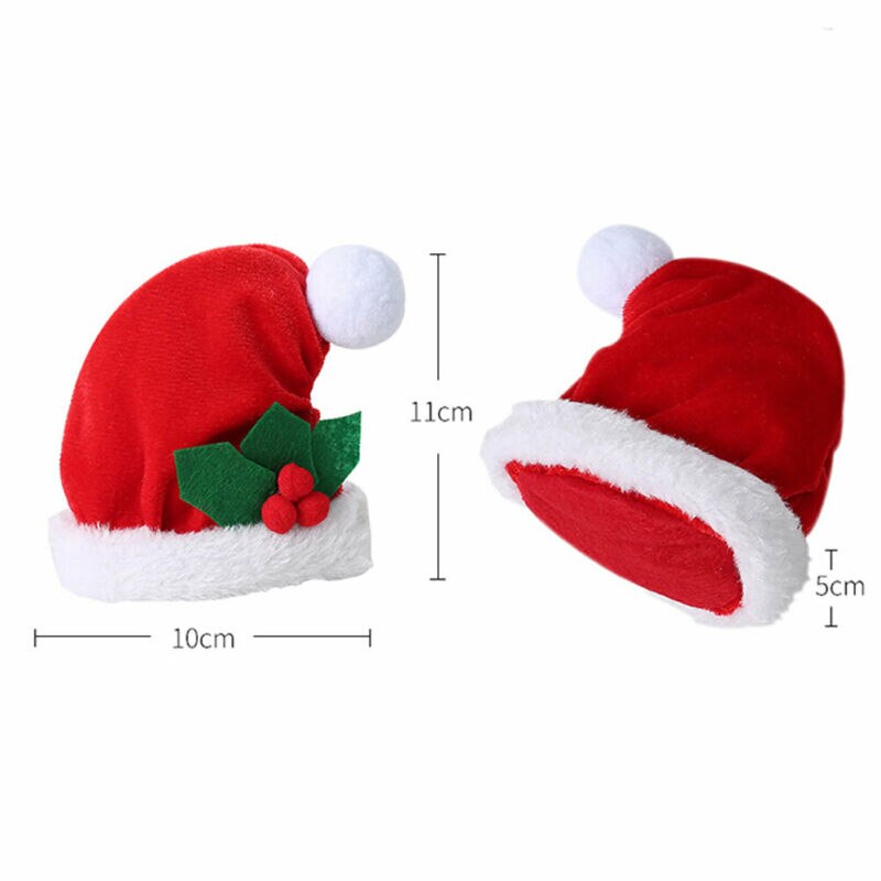 Family Christmas Hats Party Santa Hat Velvet Red C... – Grandado