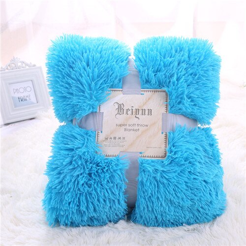 Super Soft Long Shaggy Fuzzy Fur Faux Fur Warm Coz... – Grandado