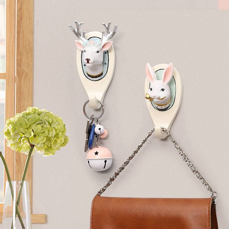 Resin Decorative Hook Animal Head Hanger Wall Deco... – Grandado