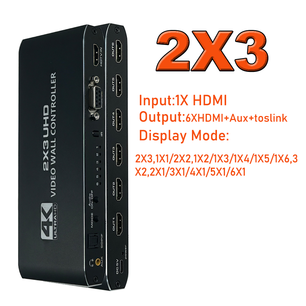 4K HDMI Video Wall Controller 3X3/2X3/2X2 Video Wa... – Grandado
