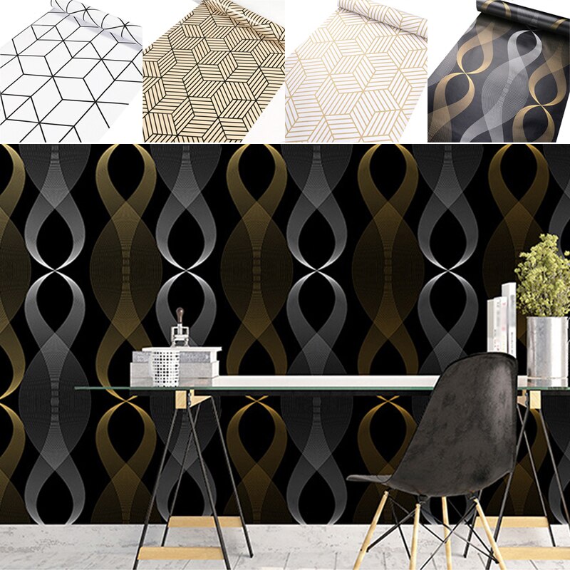 Wallpaper Self-adhesive Wallpaper Thickening Geome... – Grandado