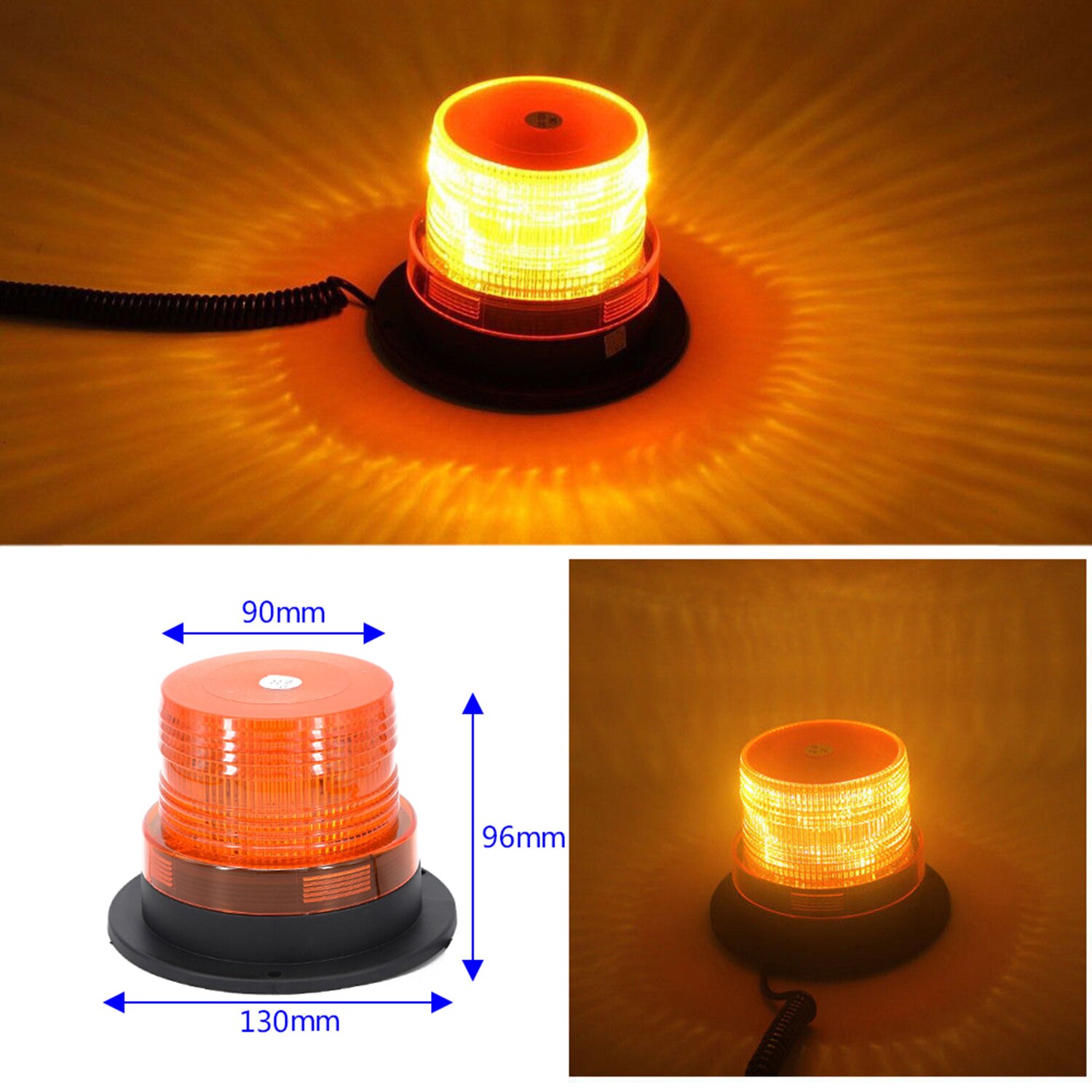 Auto LED Ceiling Lighting 10W 12V/24V Yellow Light... – Vicedeal