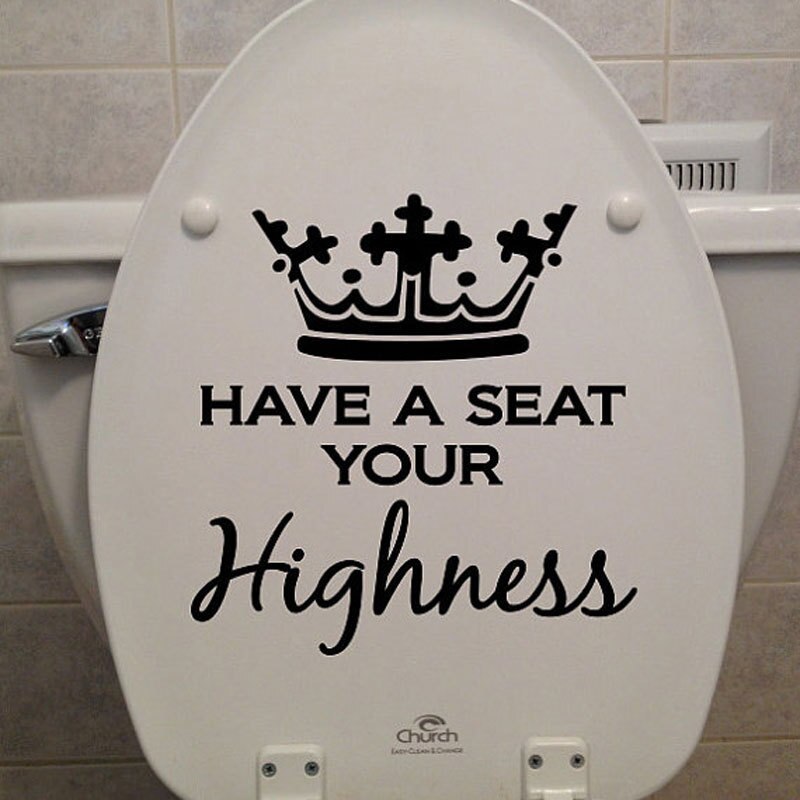 Funny Interesting Highness Toilet Wall Stickers Ba... – Grandado
