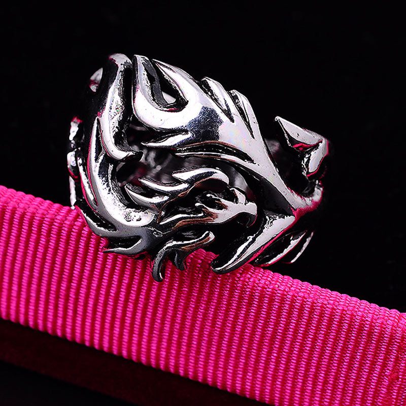 Men Finger Ring Evil Eye Dragon Pattern Punk Goth ... – Vicedeal