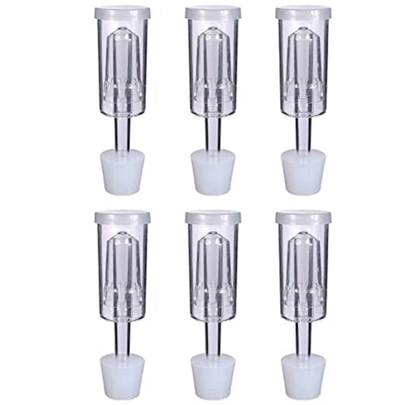 6 Fermentation Air Locks with 6 Stopper Wine Air L... – Grandado