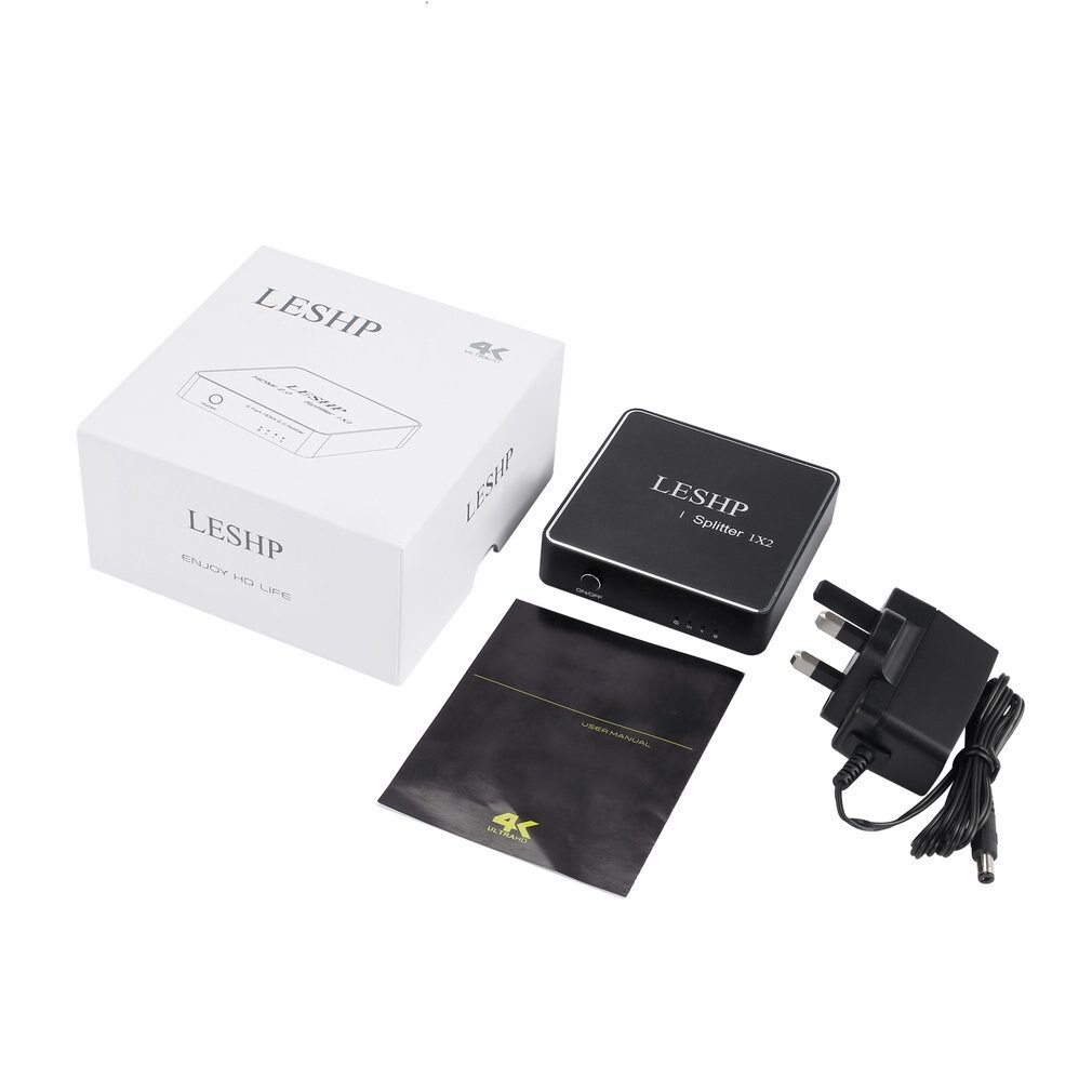 Leshp HDMI-compatible 2.0 1X2 Splitter Supports Fu... – Vicedeal