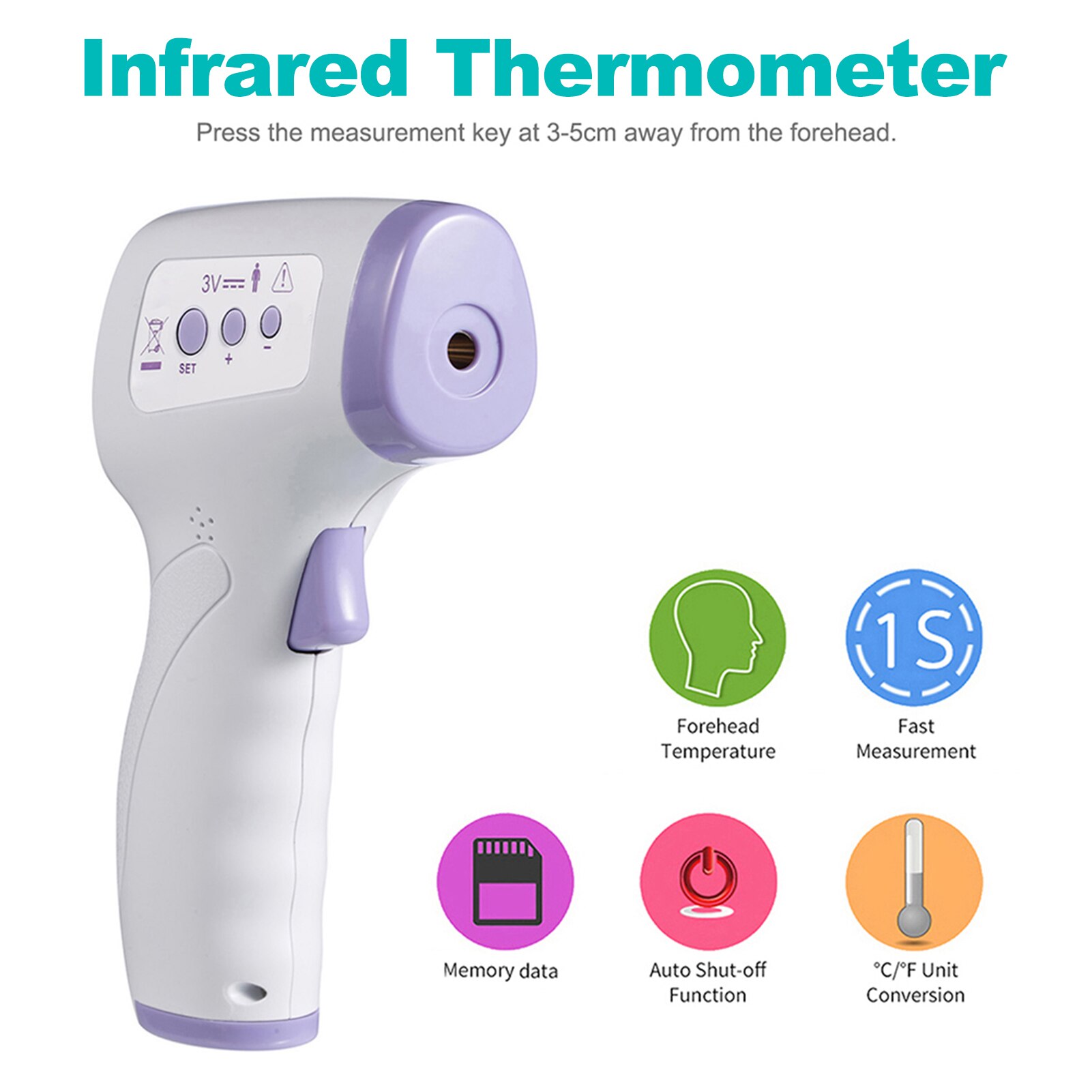LCD Digital Infrared Thermometer Non-contact IR Ha... – Grandado