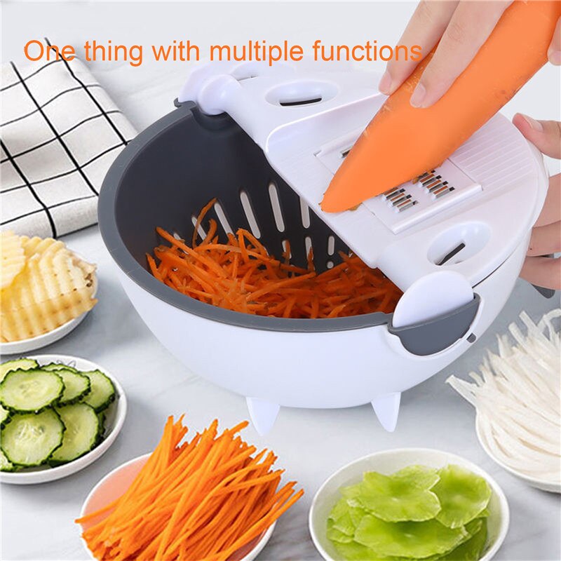Multifunctional Grater Automatic Rotating Drain Ba... – Grandado