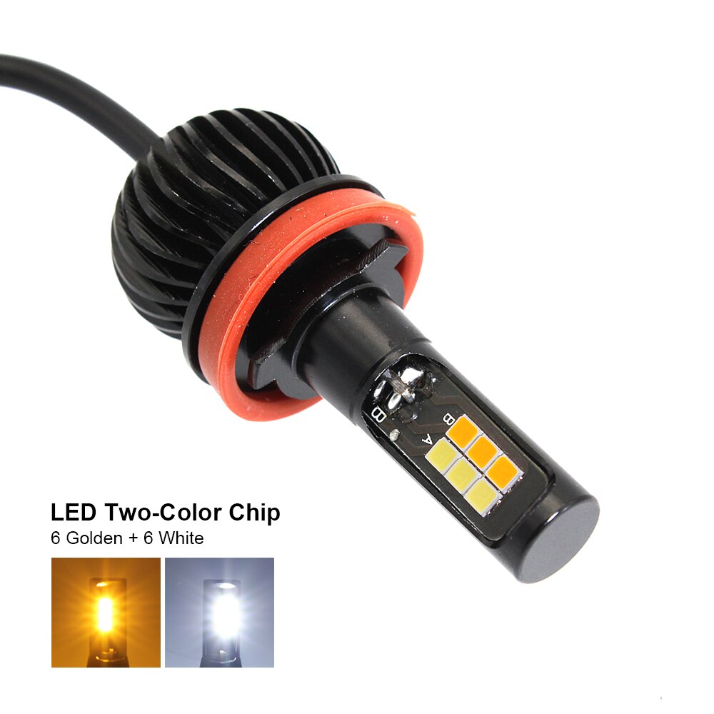 ANBLUB Newest H1 H7 H11 H4 LED Mini Dual Color Car... – Grandado