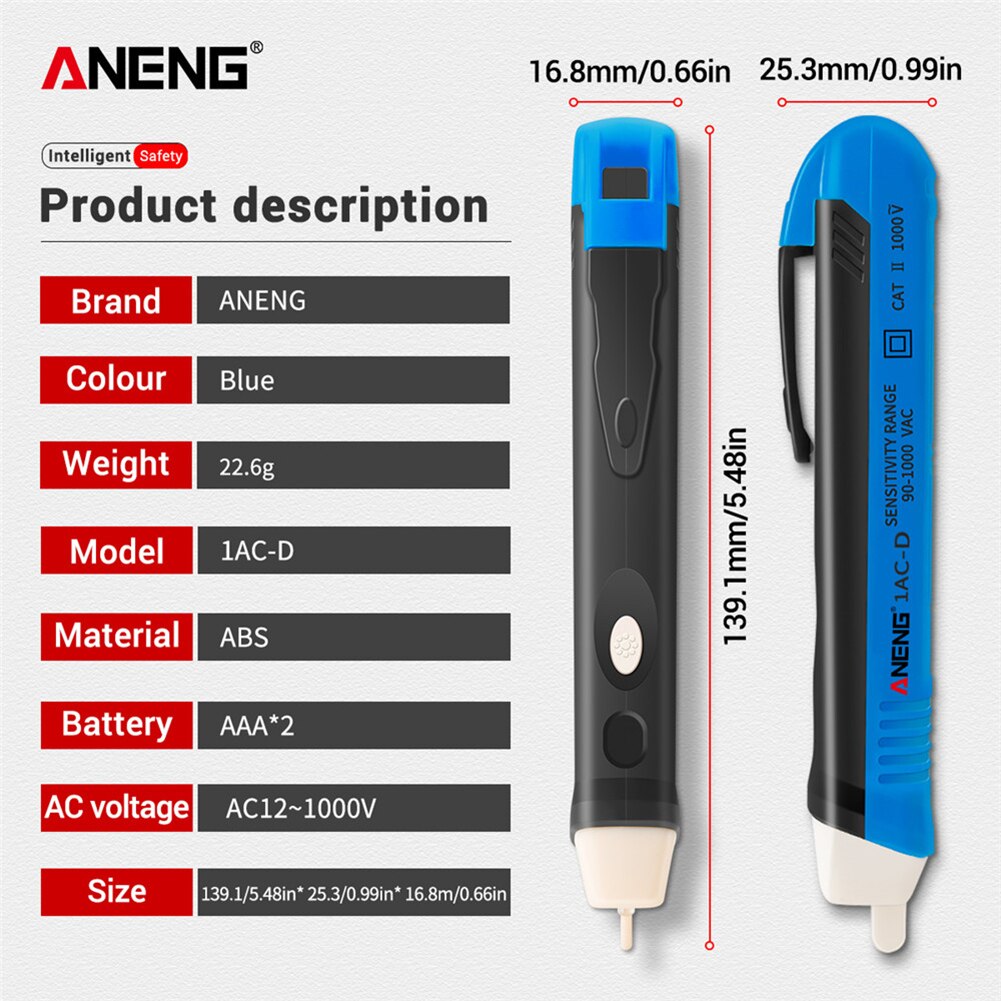 Electric Test Pen Non-contact Test Pen 90-1000V AC... – Grandado