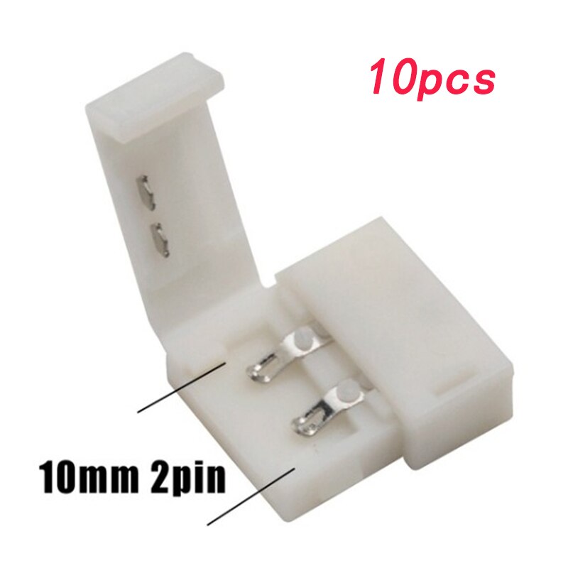 10 PCS 10mm 2/4 Pin L shape led rgb connector For ... – Grandado